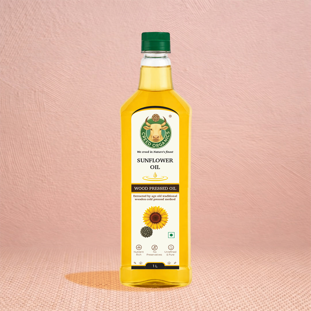 Wood-Pressed Sunflower Oil – Creed Organics
